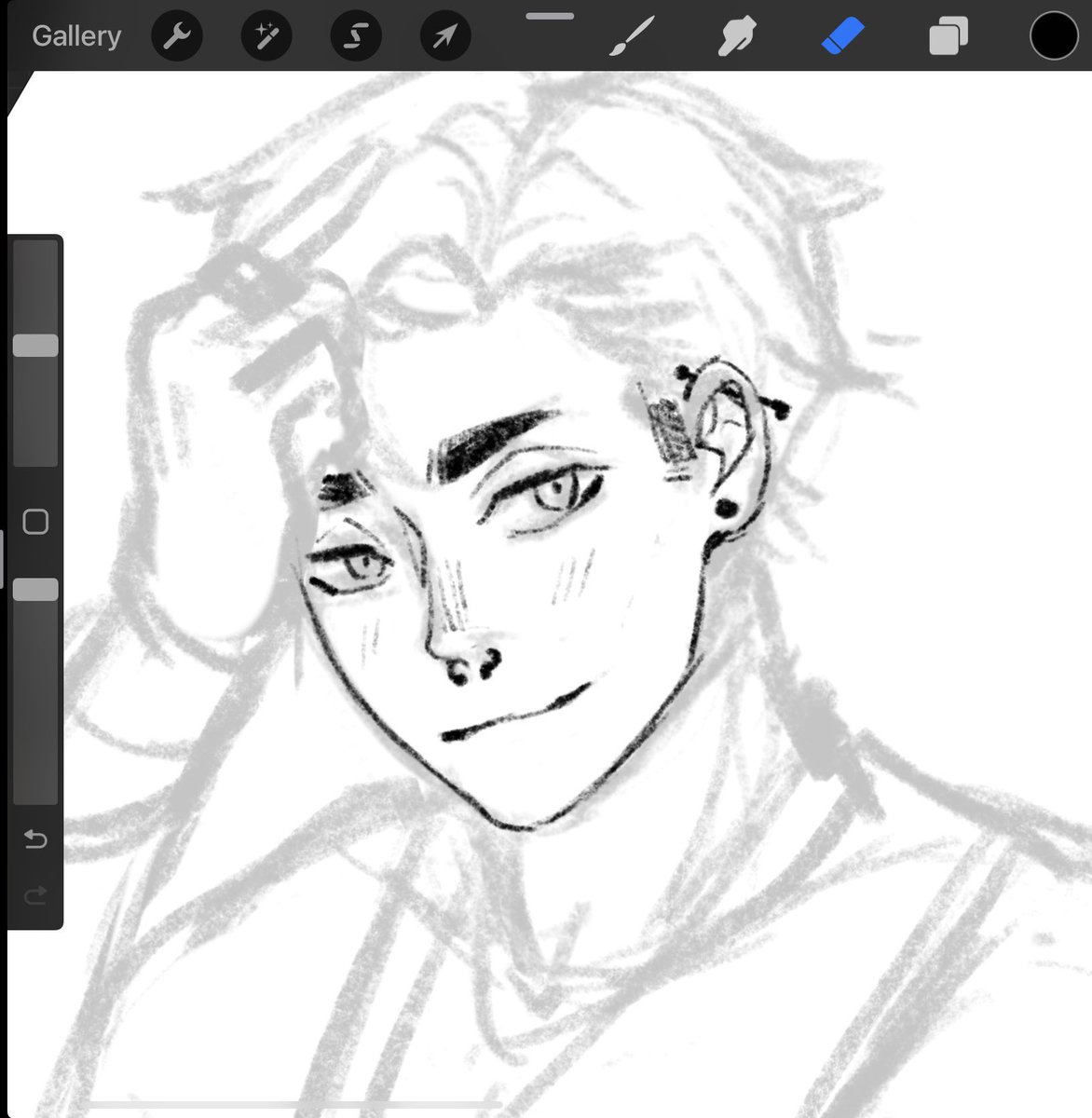 「I'm trying to draw this 」sisa 🫐 @ OCsの漫画