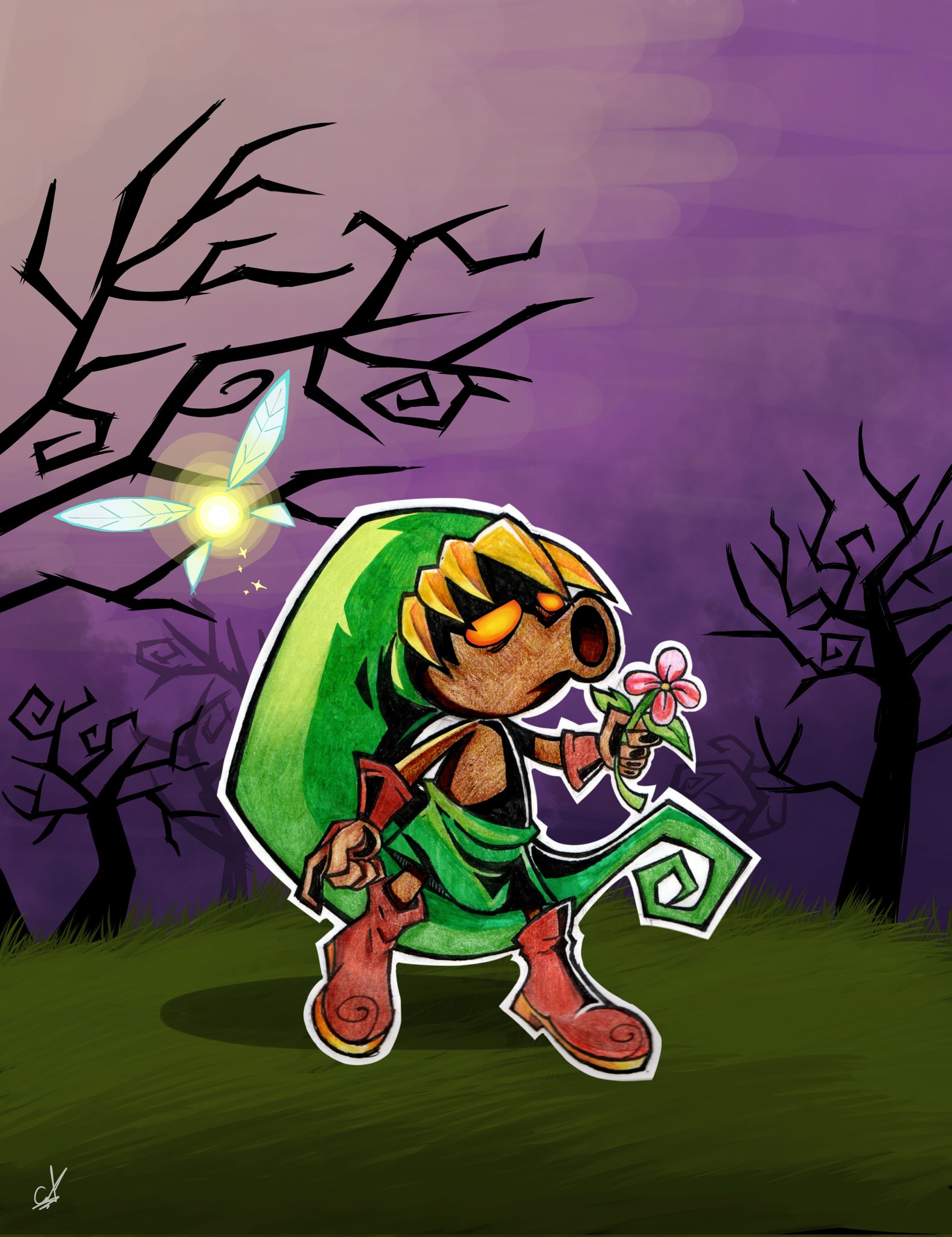 Deku Link Drawing