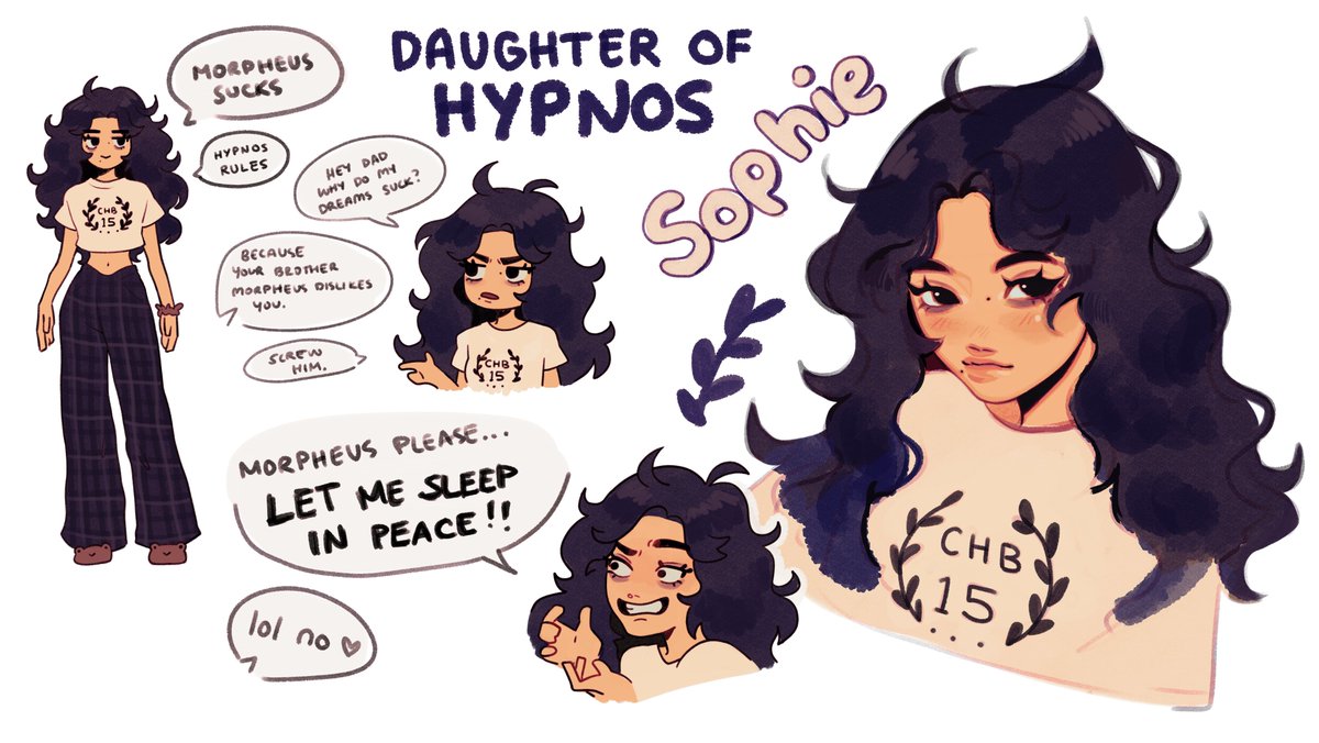 「meet my pjo oc sophie 💤 #PercyJackson 」lauren の漫画