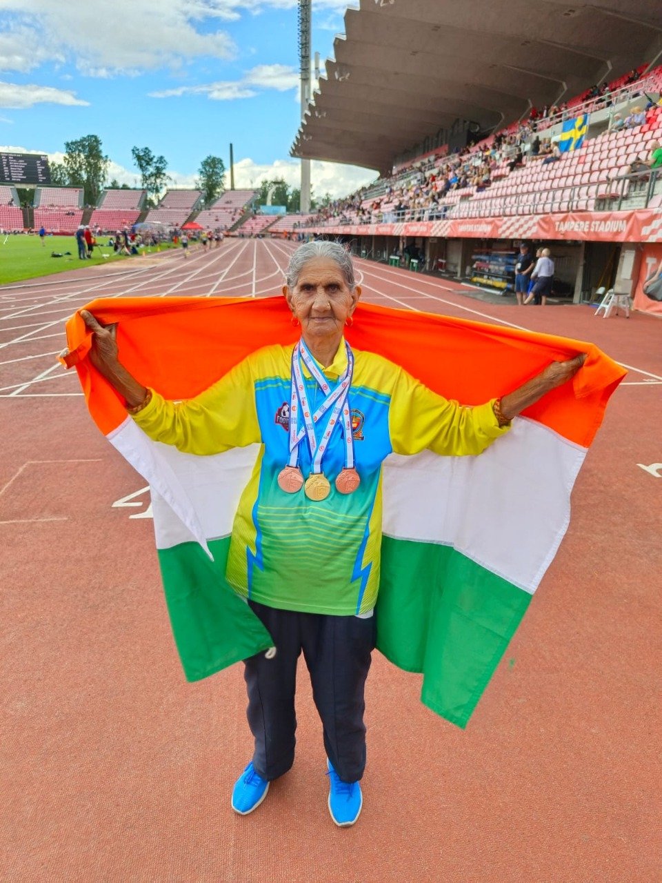 Ani On Twitter 94 Year Old Bhagwani Devi Dagar Won A Gold And 2