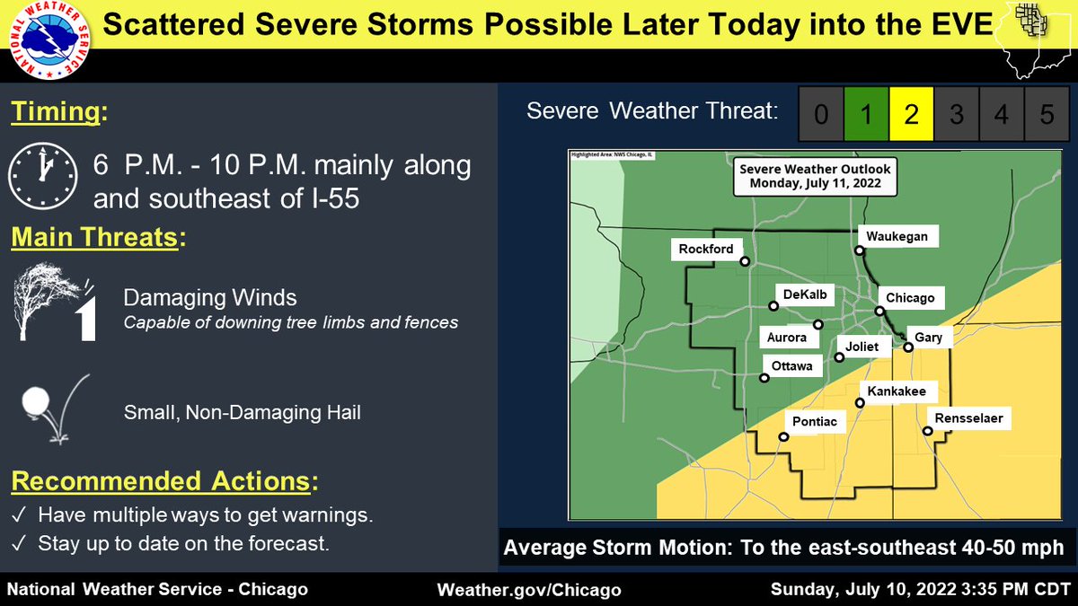 Nws Chicago On Twitter Severe Thunderstorms Remain Possible Across
