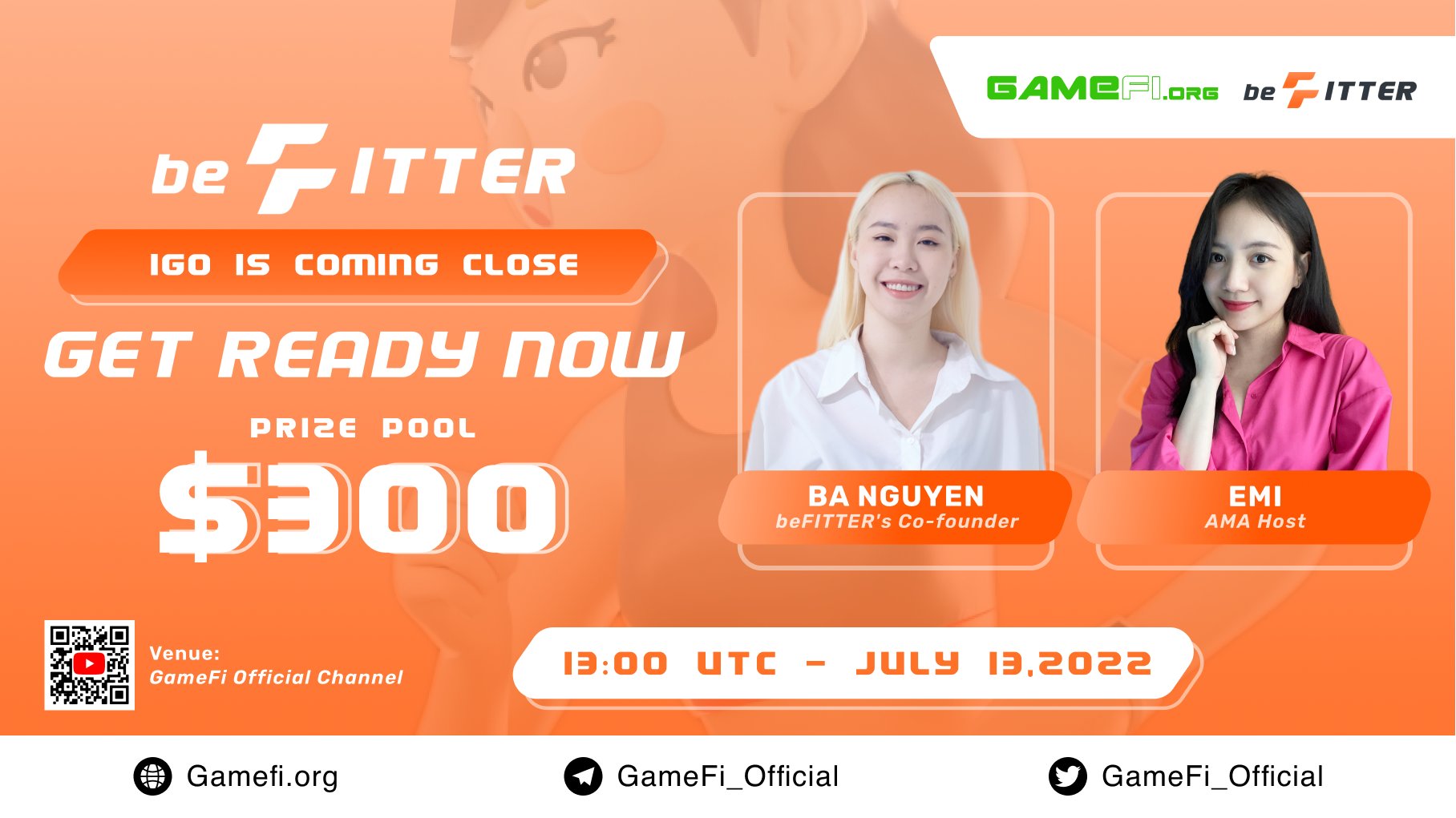 GAMEFI.ORG on Twitter: "🏃@beFITTER_io $FIU AMA — is getting close Join our AMA to know more ...