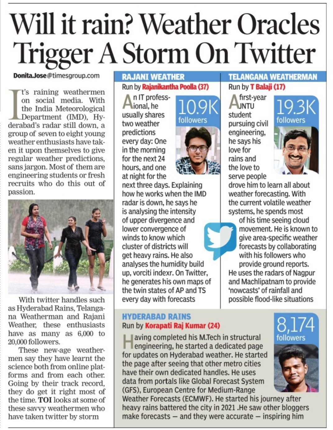 Weather Forecast Newspaper Article