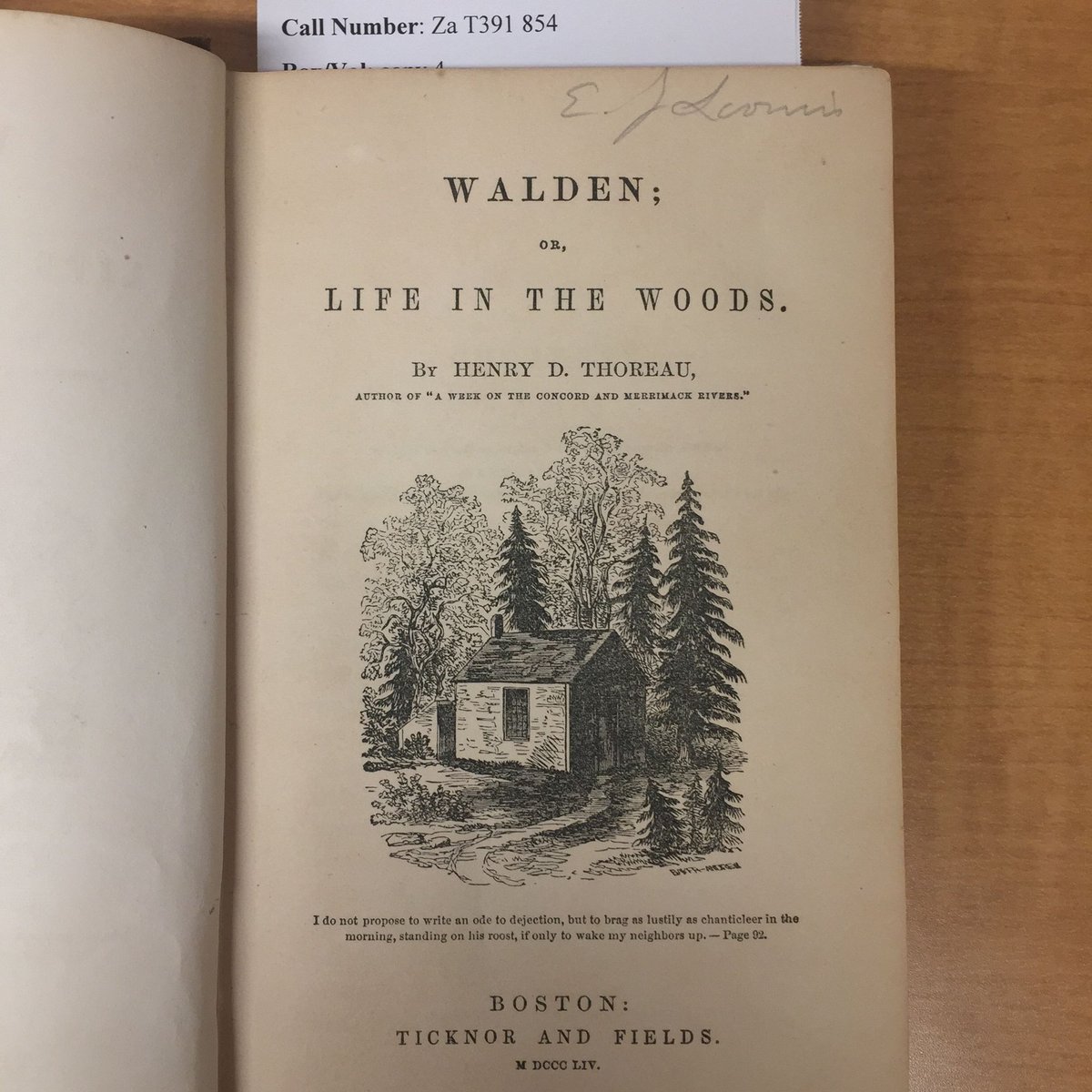 Bexhill Museum on Twitter: "RT @BeineckeLibrary: Walden, or, life in ...