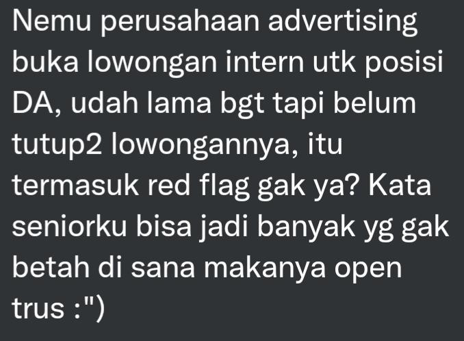 Baca Rules (bit.ly/worksfess) on Twitter: "Work! Tolong bantu sender ini kasih pendapat, trims ...