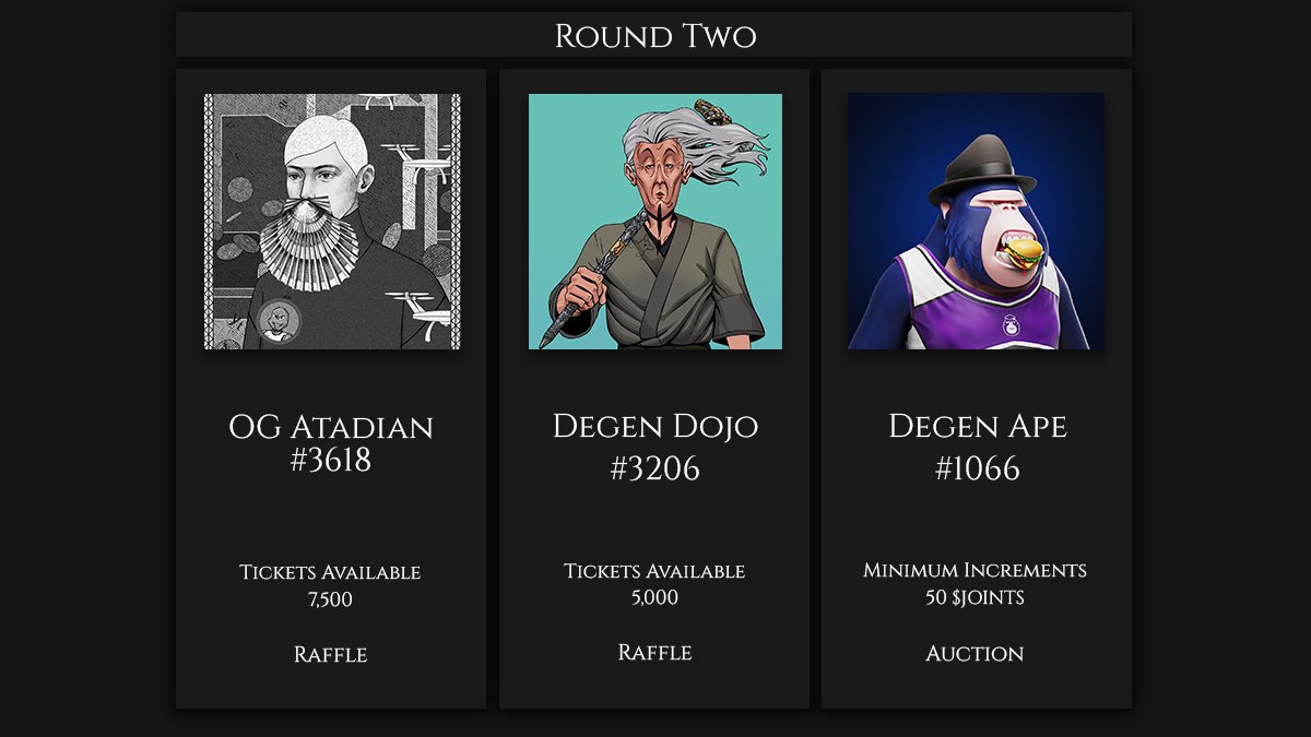 TombStoned High Society | {RIP} on Twitter: "Round TWO! Starting - July 13th Raffles - @atadia ...