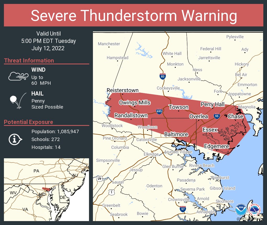 Nws Severe Tstorm On Twitter Severe Thunderstorm Warning Including