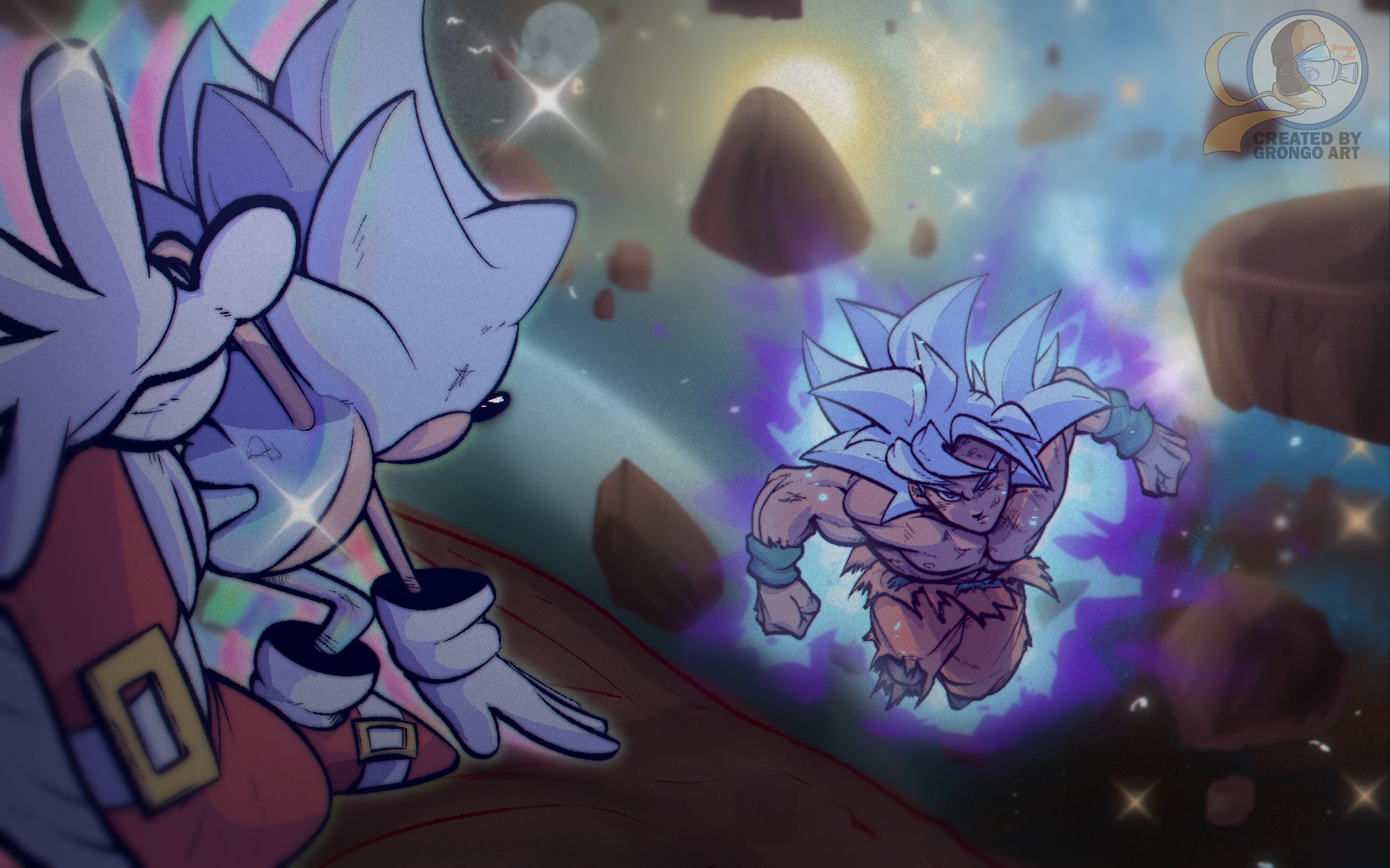 Gold Sonic Vs Goku