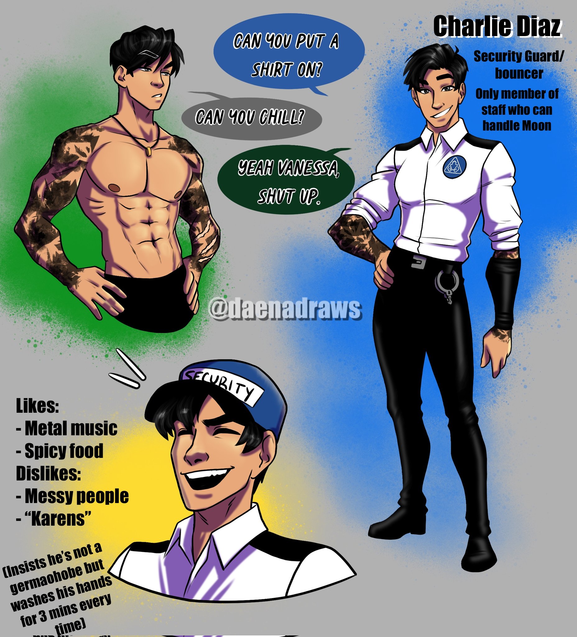 🔞Day - AGE IN BIO🔞 on Twitter: "#charlieoc Ref sheet 😉 #fnafoc #daysfixitau https://t.co ...