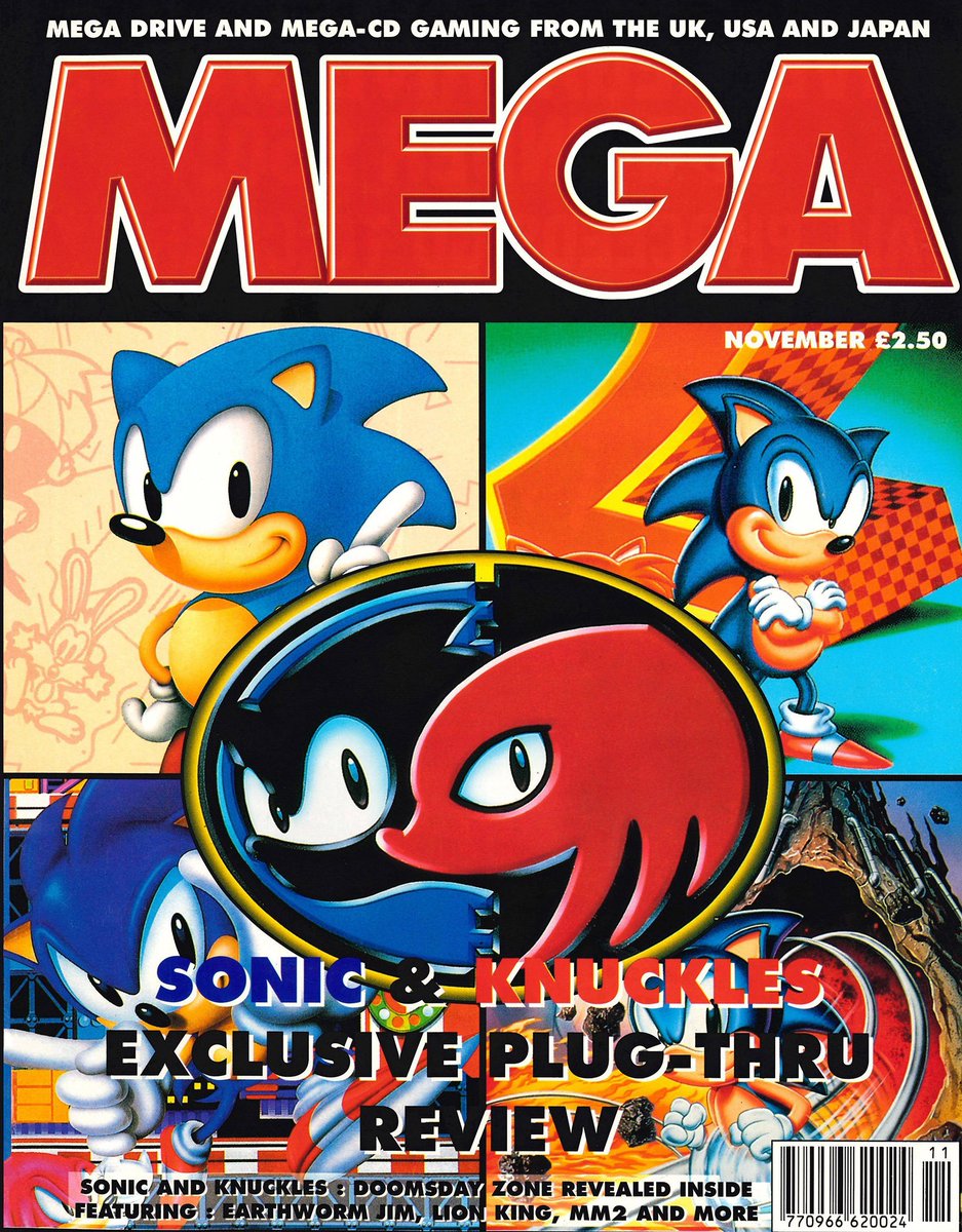 Sonic The Hedgeblog On Twitter Rt Segacity Mega 26 Nov 94 Sonic And Knuckles Cover