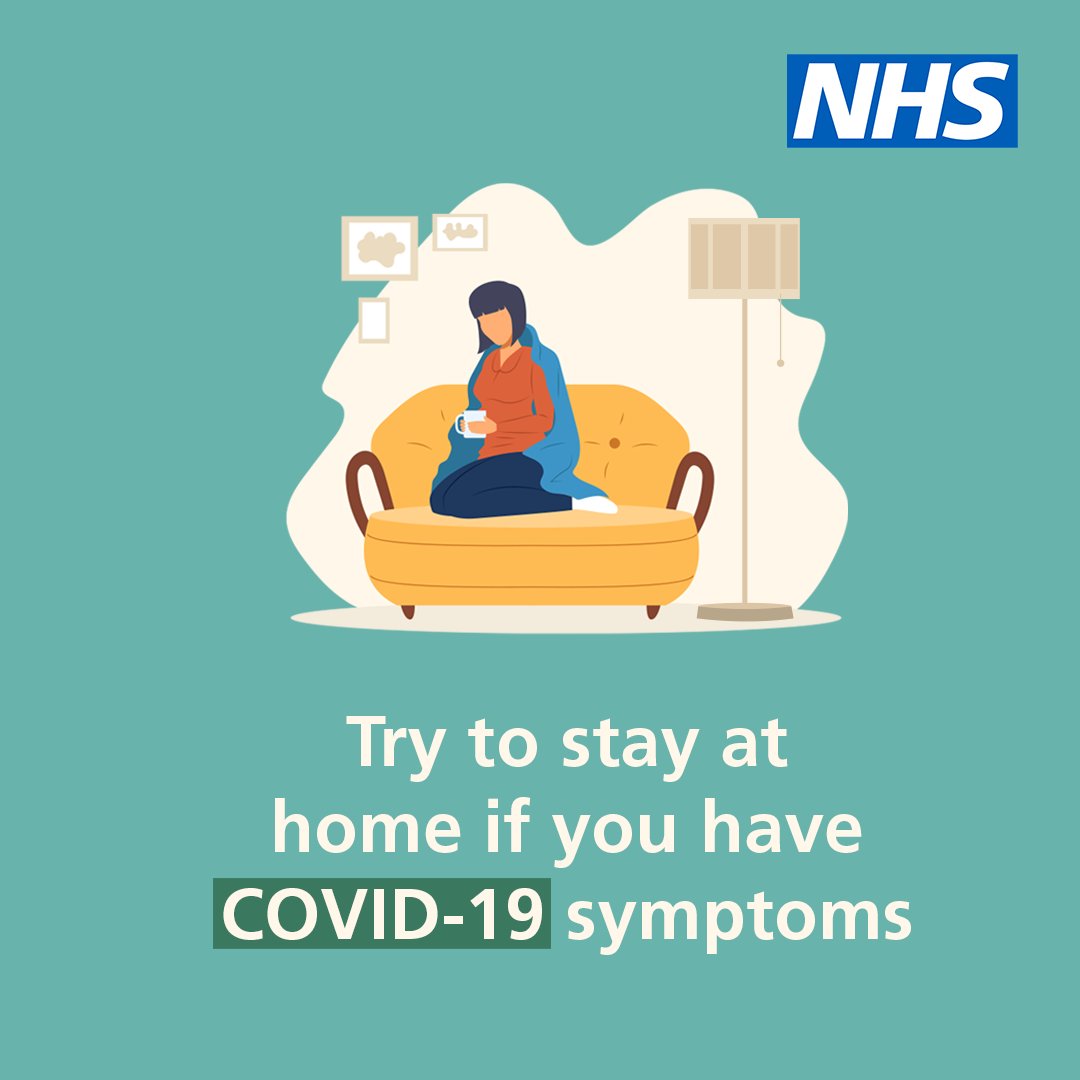 NHS on Twitter: "Try to stay at home and avoid contact with others if ...