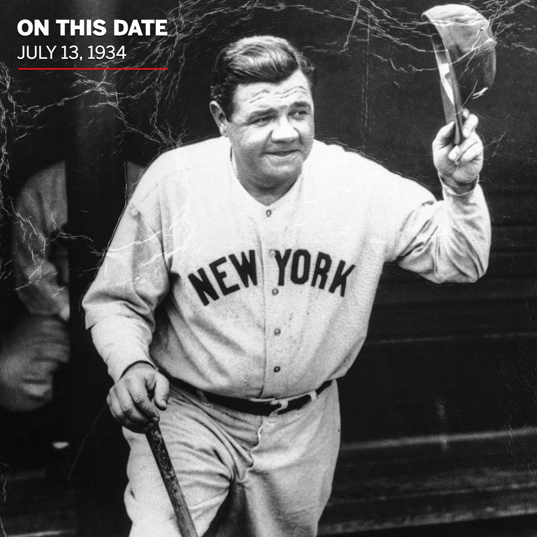 ESPN on Twitter: "88 years ago today, Babe Ruth became the first player ...