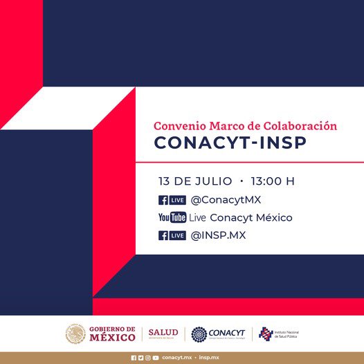 Salud México On Twitter Conacyt Mx Inspmx Firman Convenio Marco De