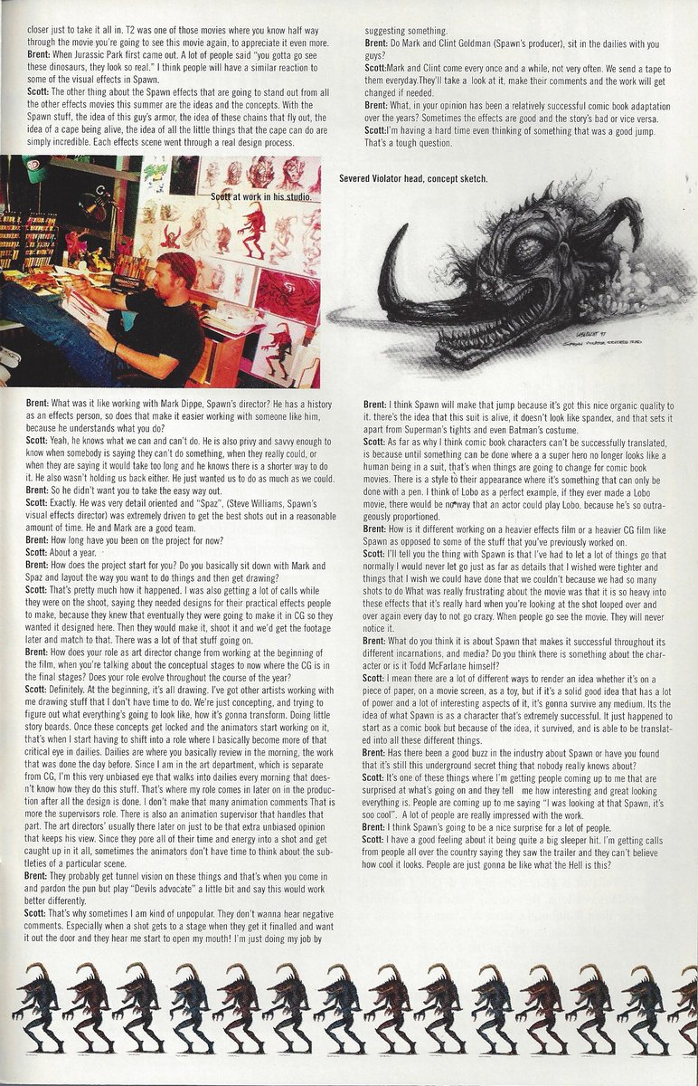 Daily Spawn Archive on Twitter: "RT @SpawnArchive: A two-page interview from Spawn #63's comic ...