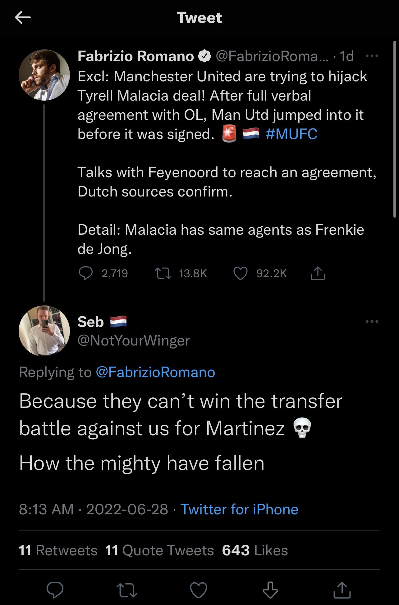 Fabrizio Romano on Twitter: "Manchester United executives, now back in England in order to get ...