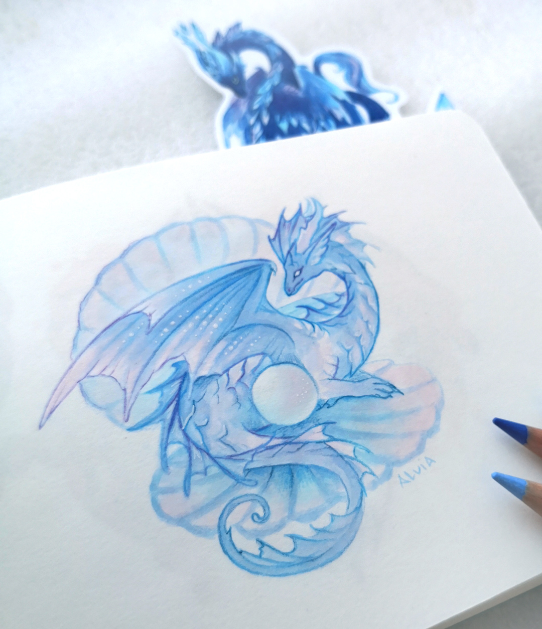 Baby Water Dragon Drawings