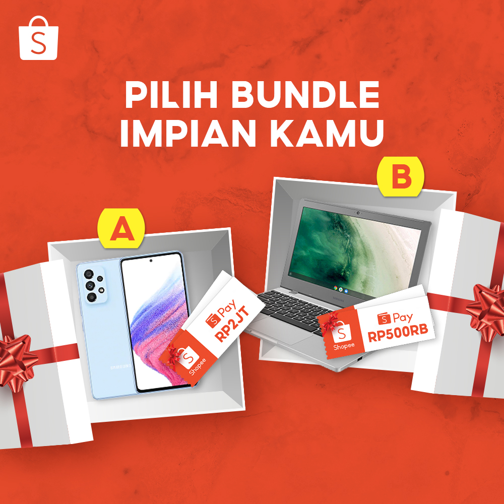 Shopee Indonesia on Twitter: "Yuhuuu Sobat Shopee! Siapa mau bundle hadiah dari mimin? 🎁 Eits ...