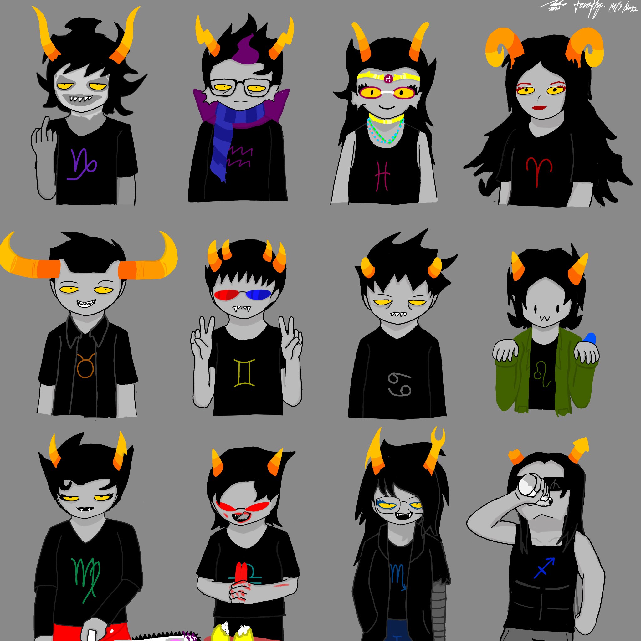 Homestuck Troll Talksprites