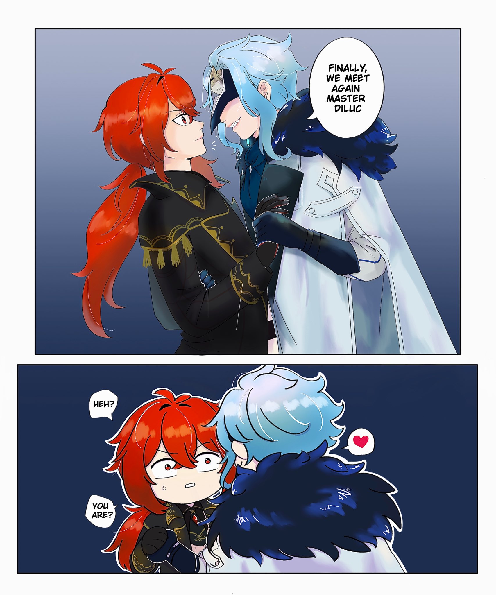 real 🐟 cyno haver but lost c1 to diwuc on Twitter: "Miss me 🥴🥴? #diluc #dottore #dottoluc https ...