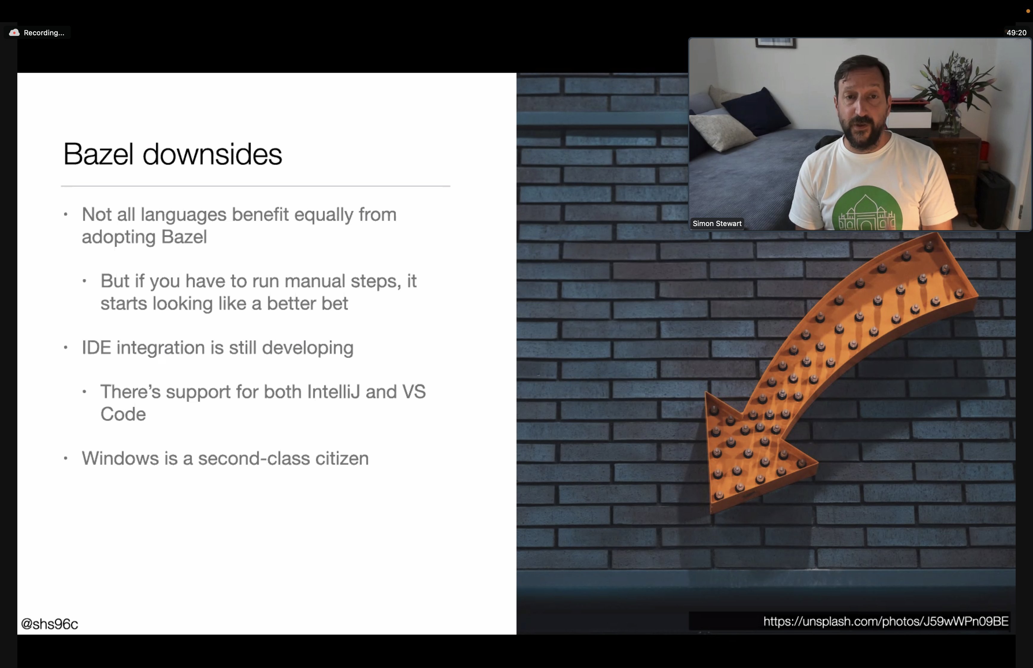 Selenium Conference on Twitter: "Downside of using #Bazel for #Selenium's CI - shared by @shs96c ...