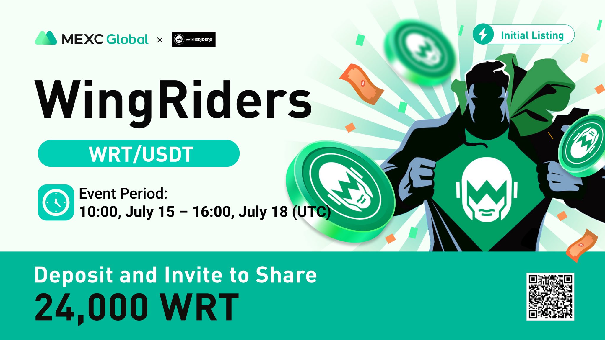 MEXC Global on Twitter: "🔥MEXC Exclusive🔥 🚀Launching the @wingriderscom Deposit and Invite ...