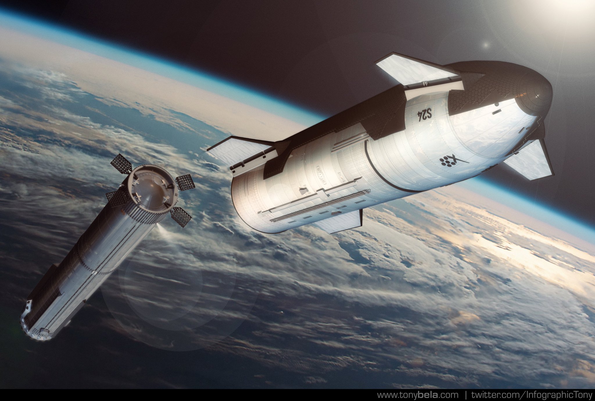 Tony Bela - Infographic news on Twitter: "My concept illustration of #SpaceX’s first #Starship ...