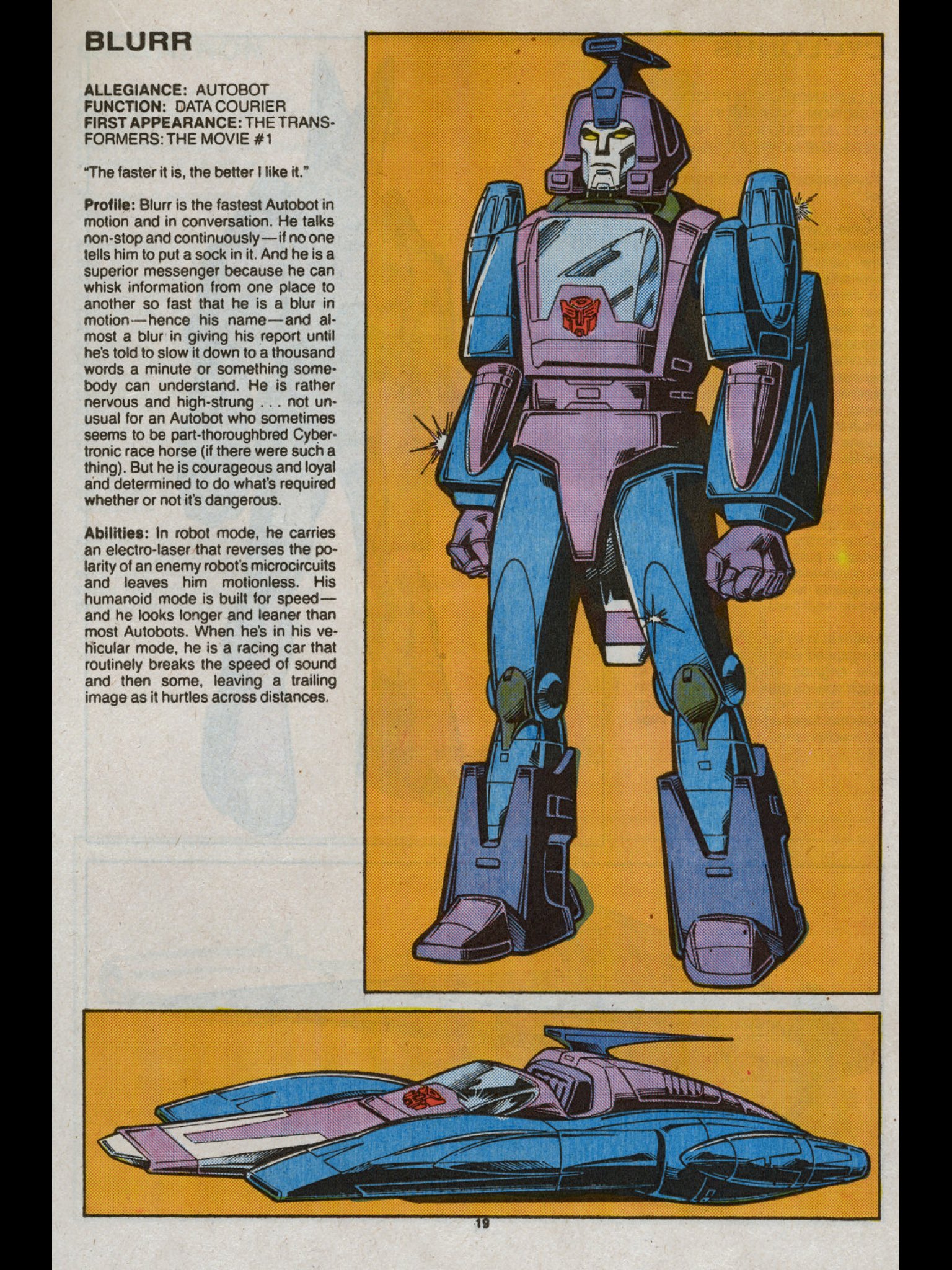 Blurr Transformers G1