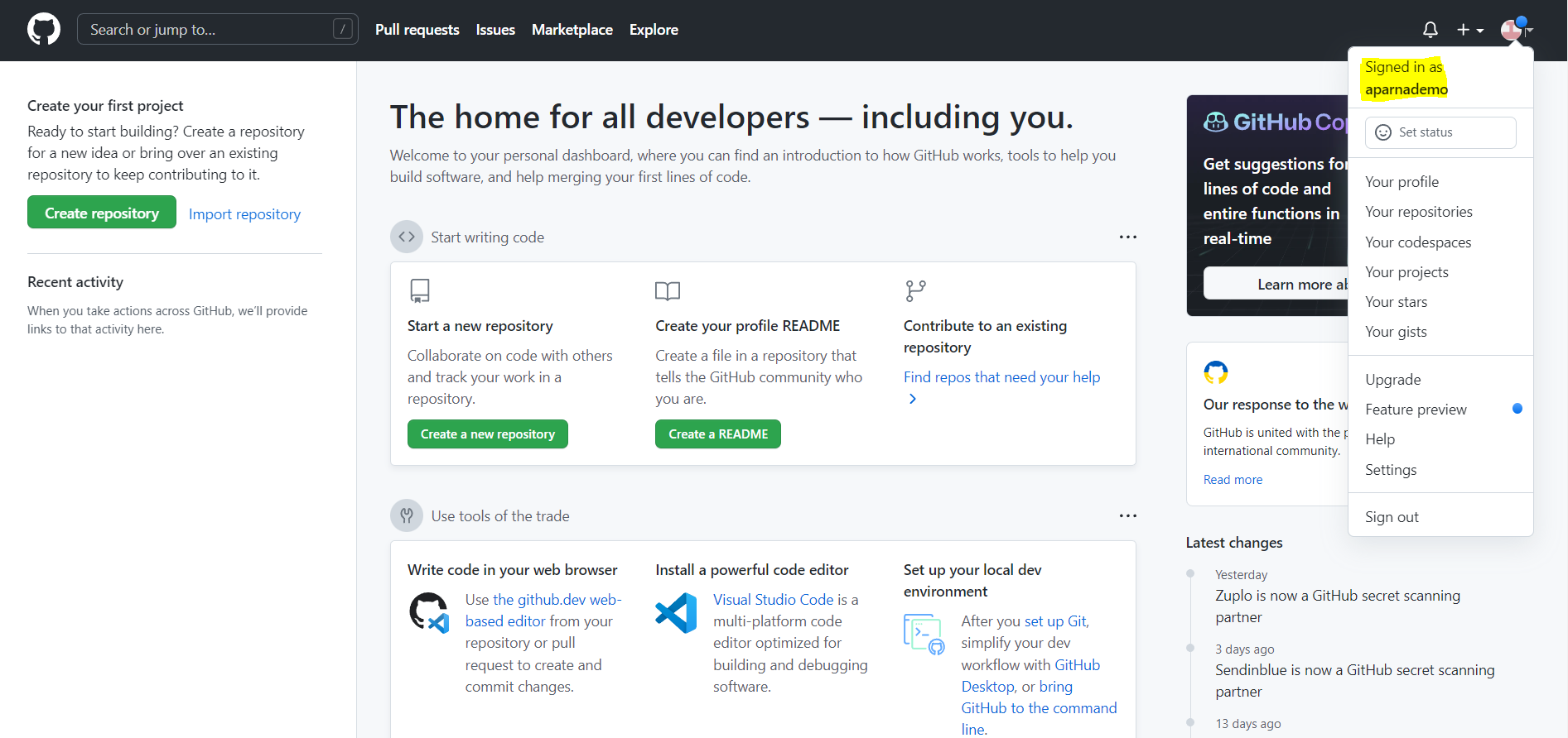 Aparna Soneja on Twitter: "Hi Everyone! How to create/ optimise your GitHub profile step-by-step ...
