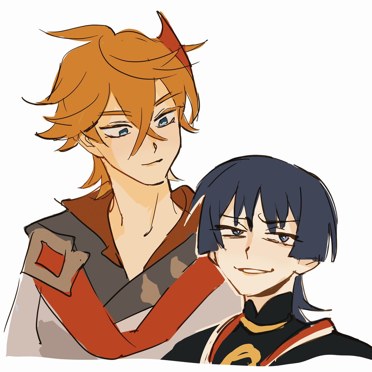 「sorry i cant do an interesting genderben」|galumph 🦭 galumph 🦭のイラスト