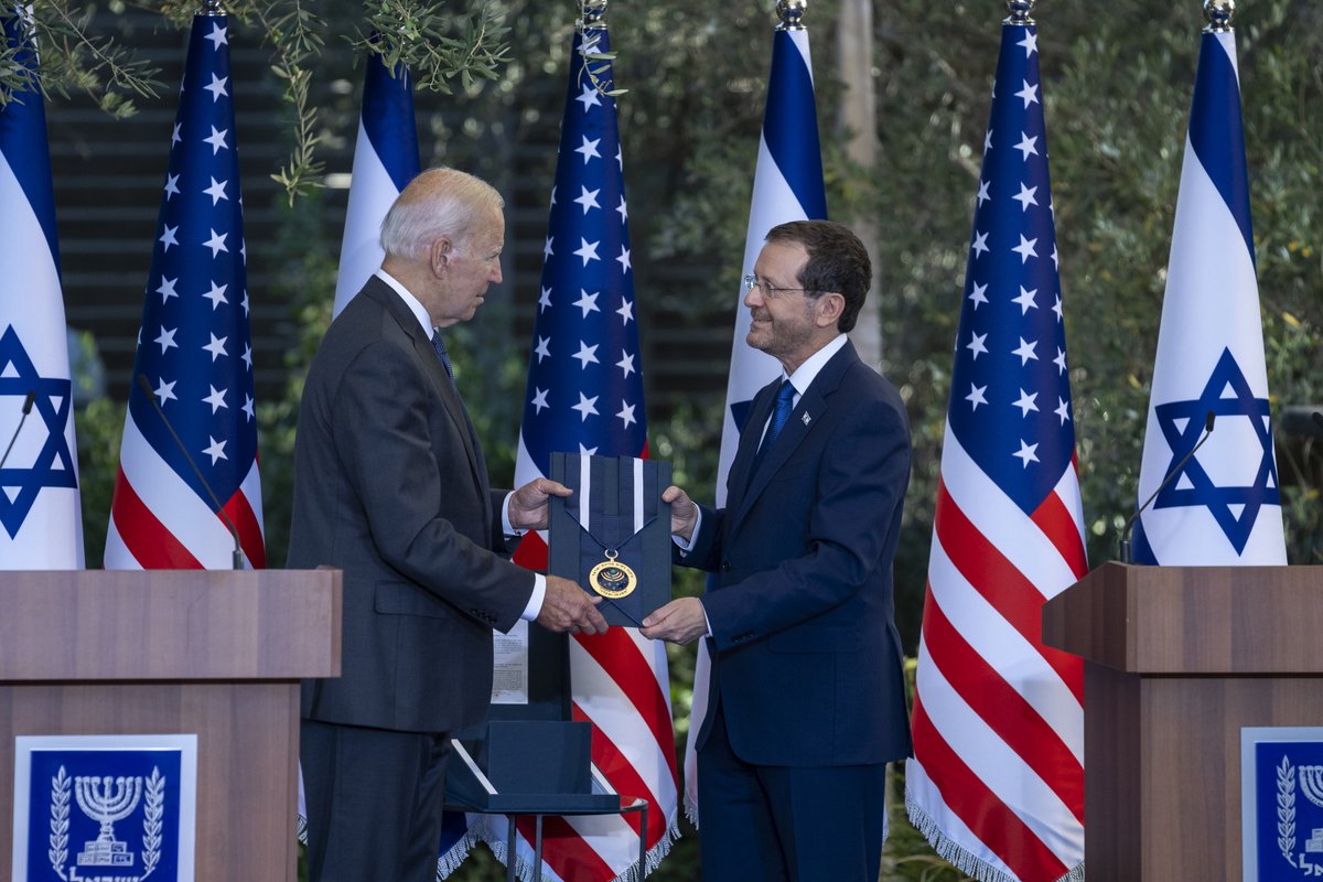 @Potus - Through my decades of service, I've watched Israel grow into ...