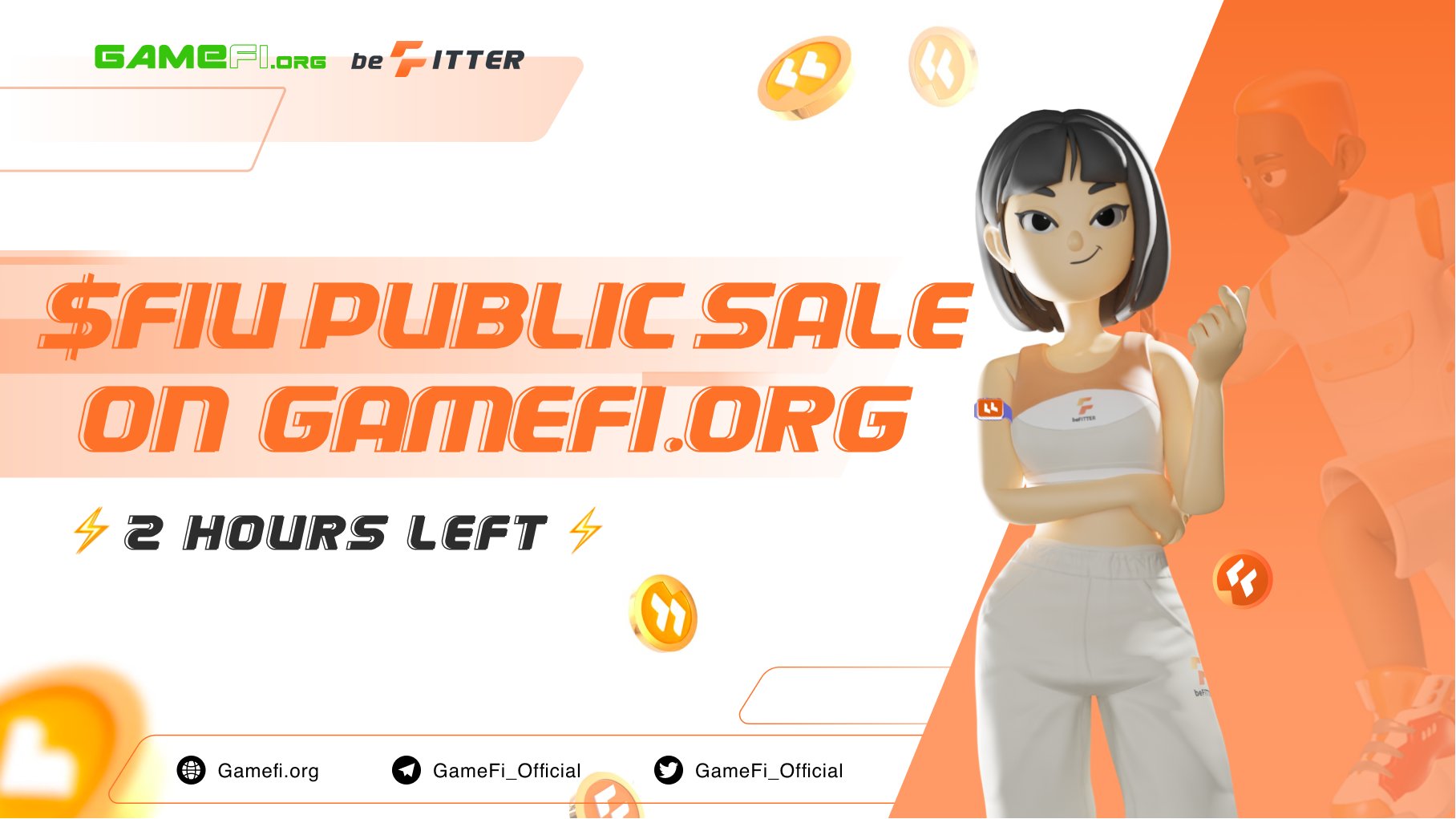 GAMEFI.ORG on Twitter: "💪Hey community! Are you excited? We have 2 hours left to @beFITTER_io ...