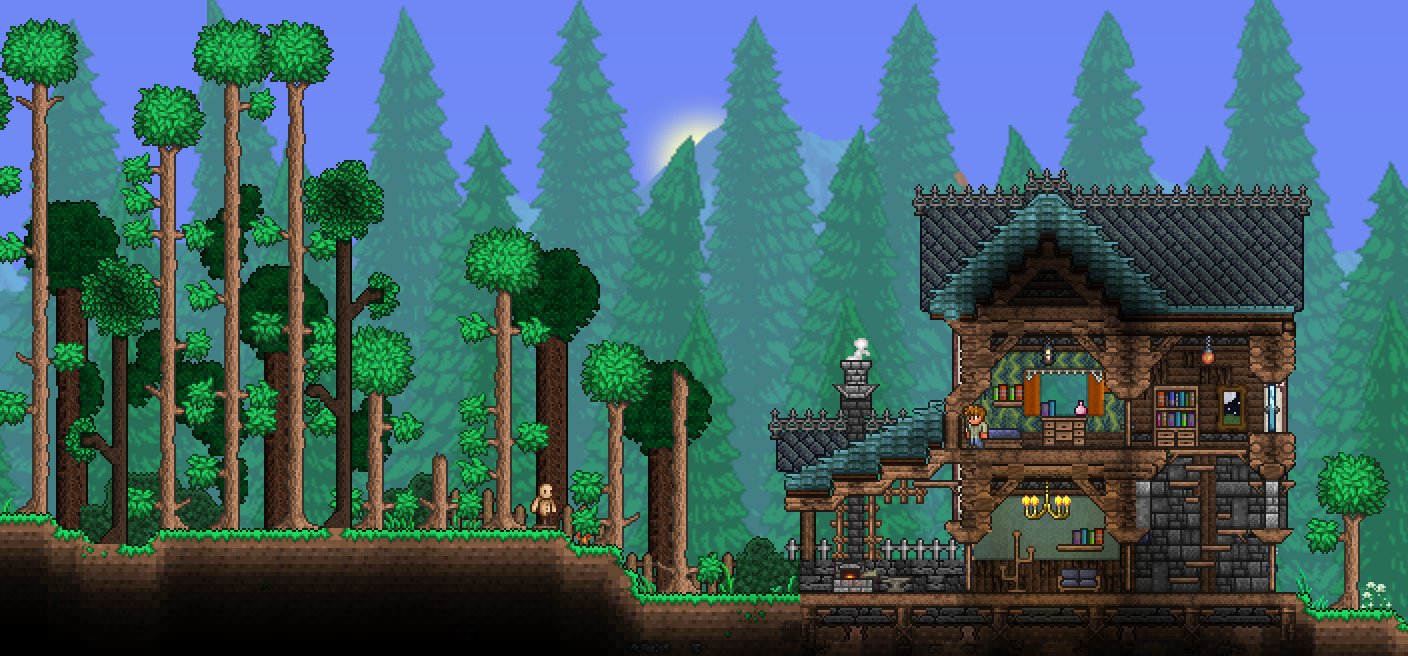 Terraria Npc House Truffle's House. Made With «Chad's Furniture Mod»