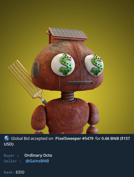 PixelSweeper 🧹 on Twitter: "RT @OrdinaryOctoNFT: Morning sweep🧹! We have a new addition today, 2 ...