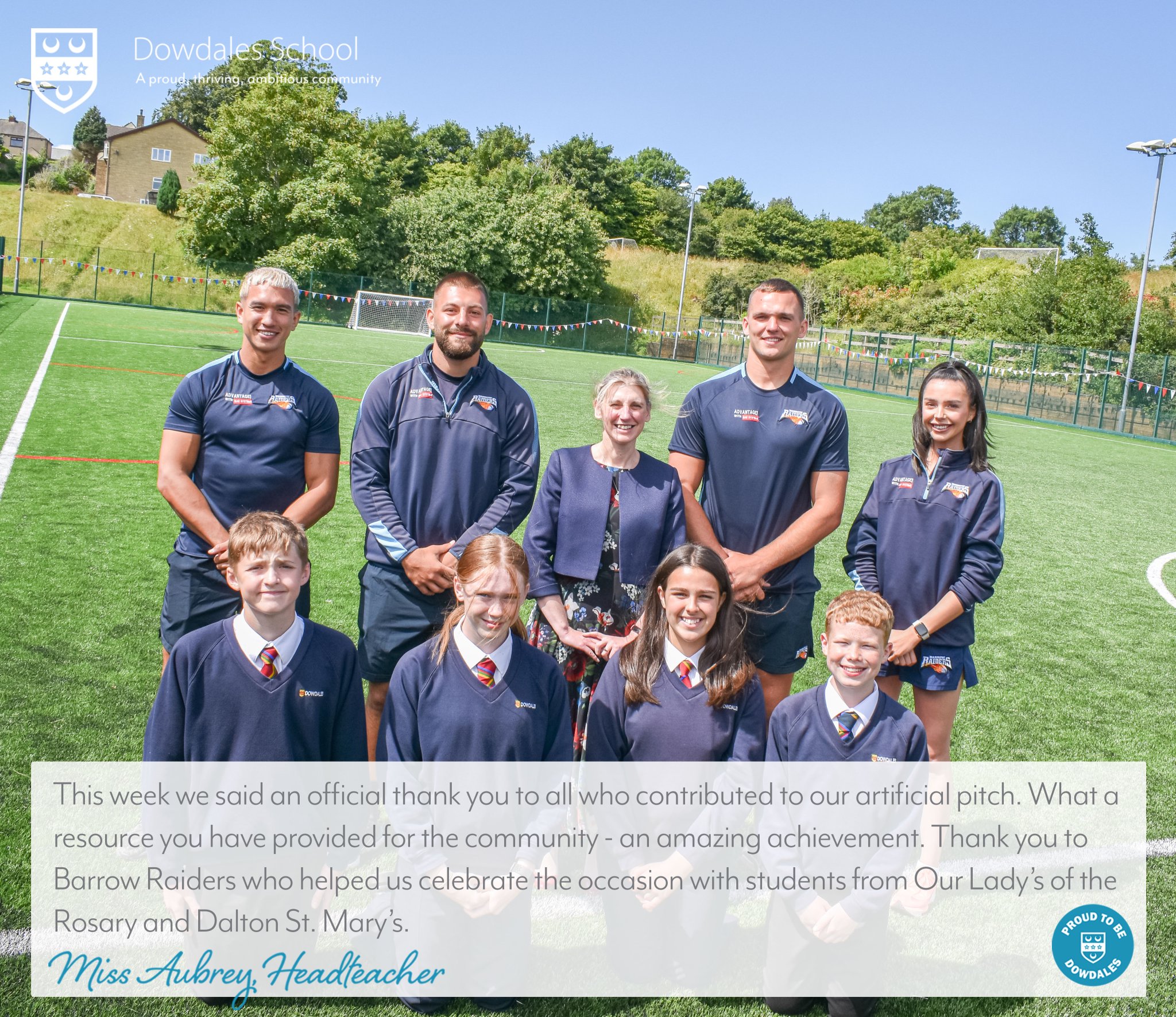 Dowdales School on Twitter: "Thank you to all who contributed to our new artificial pitch! Thank ...