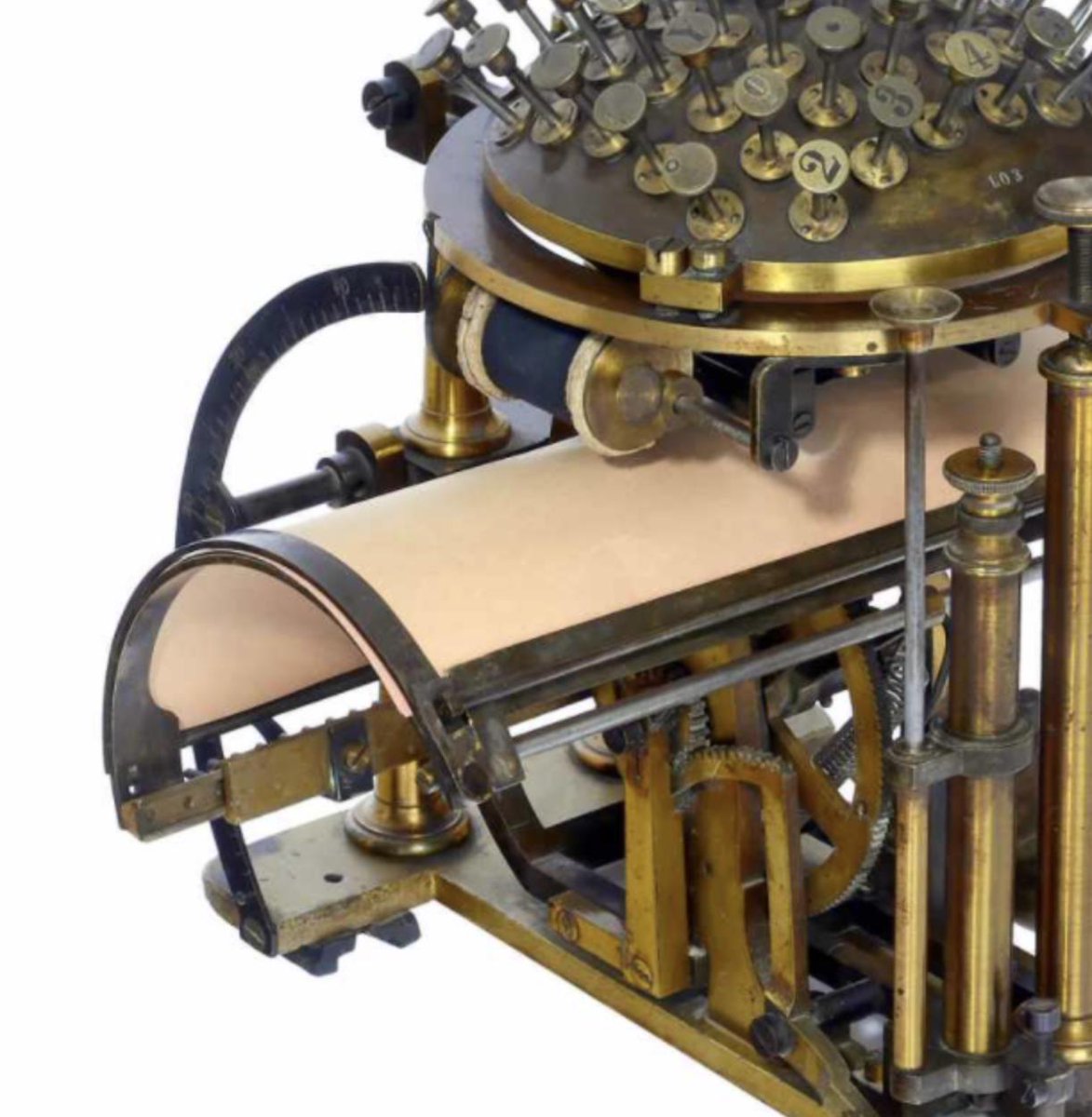 This is the world's first commercially produced typewriter, the Malling ...