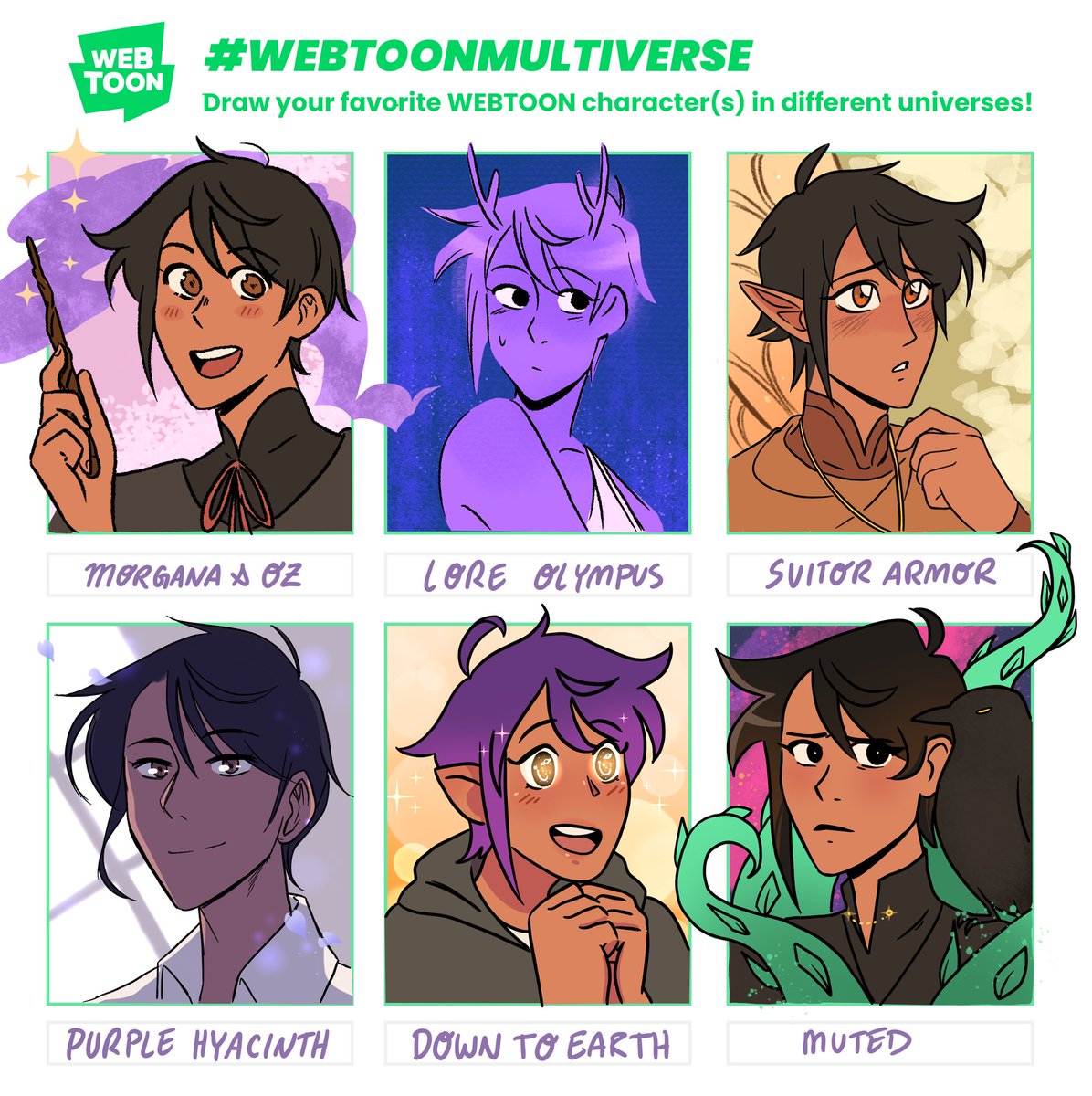 「Elowen if they were in other webtoon universes #webtoonmul」Rachel ...