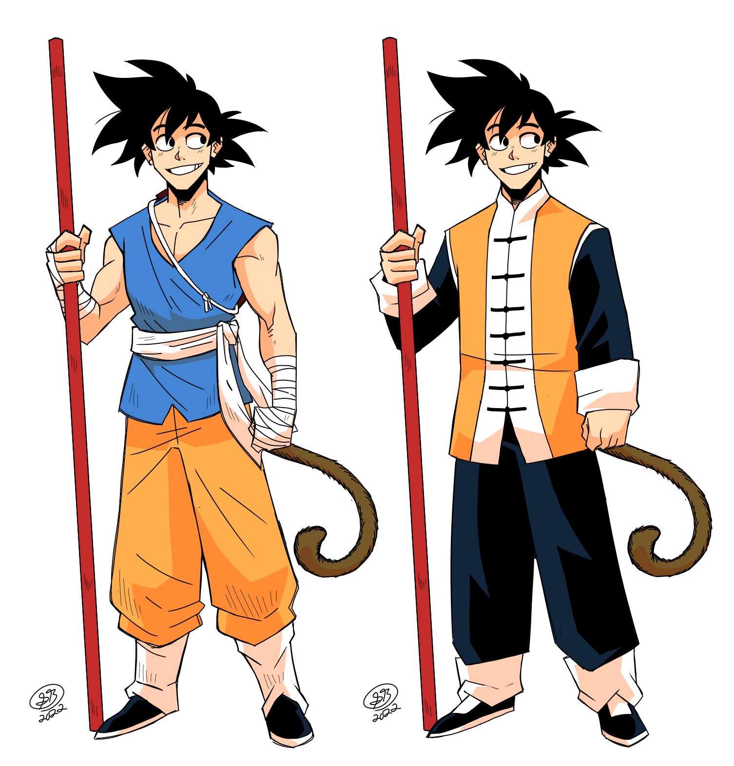 Goku Redesign Clothes Goku 2 Premium Designs Cotton T Shirt Dragon