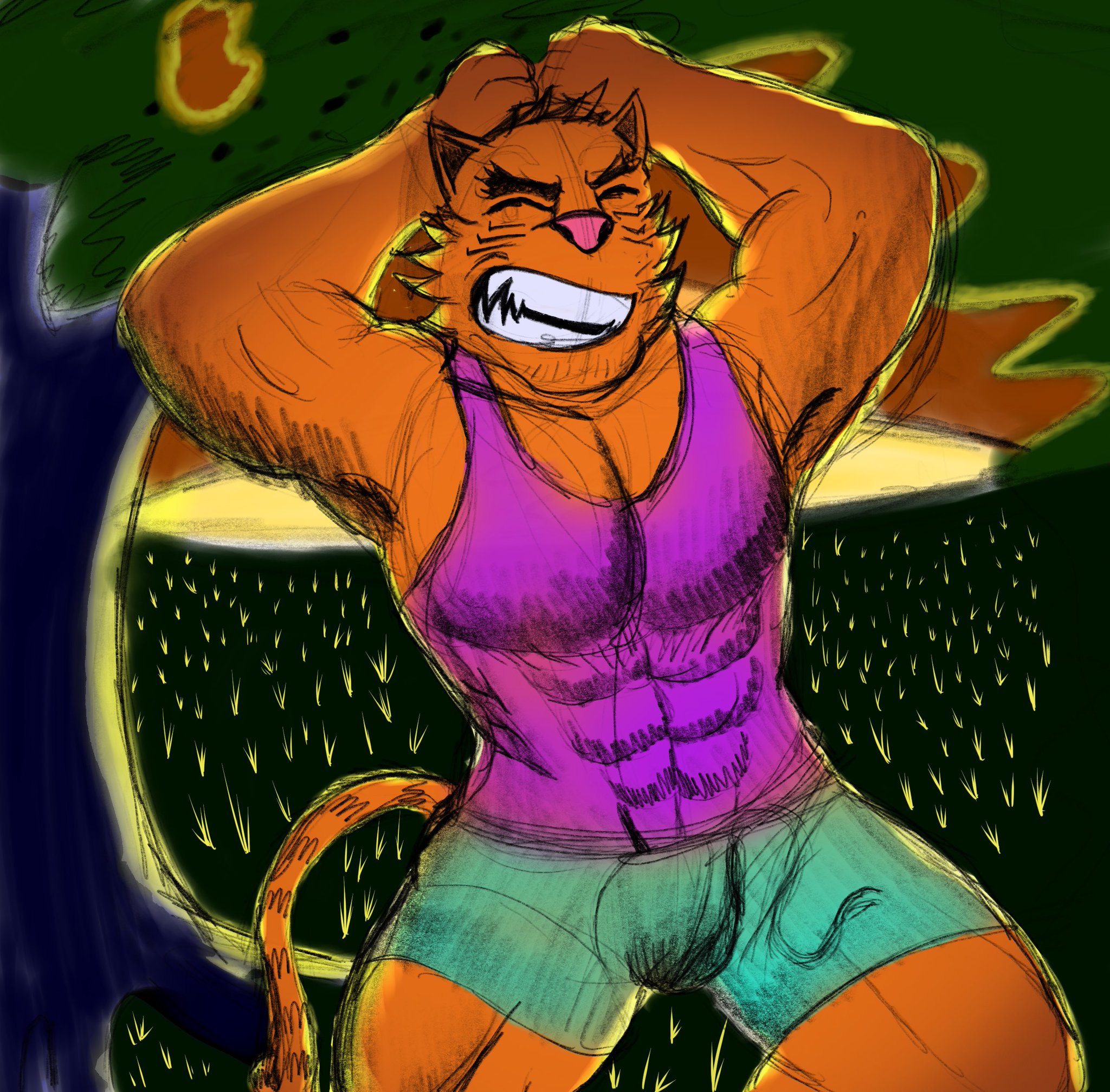 Ruijin’en on Twitter: "Neon Summer Tiger 🔥🛹💪 https://t.co/dzXTNm7Qv2" / Twitter