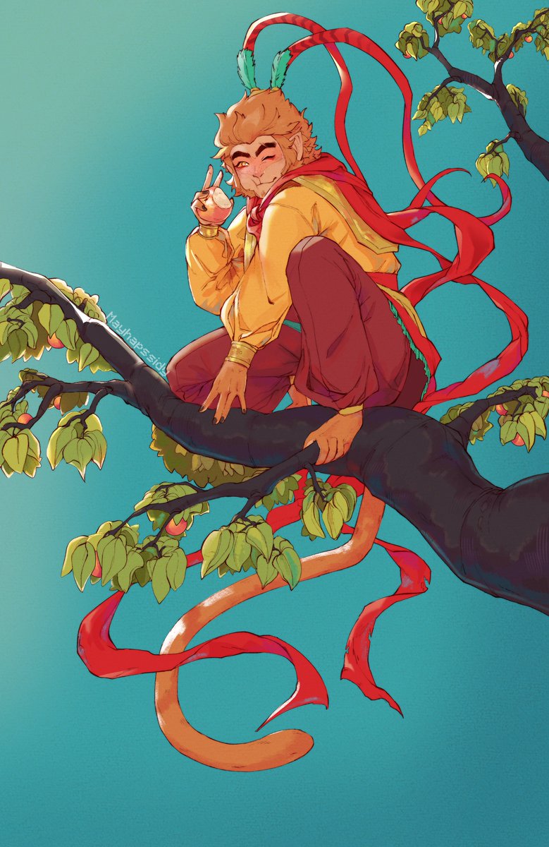 「just a funky guy, that's all #monkieki」|🎗August || wukong pfp eraのイラスト