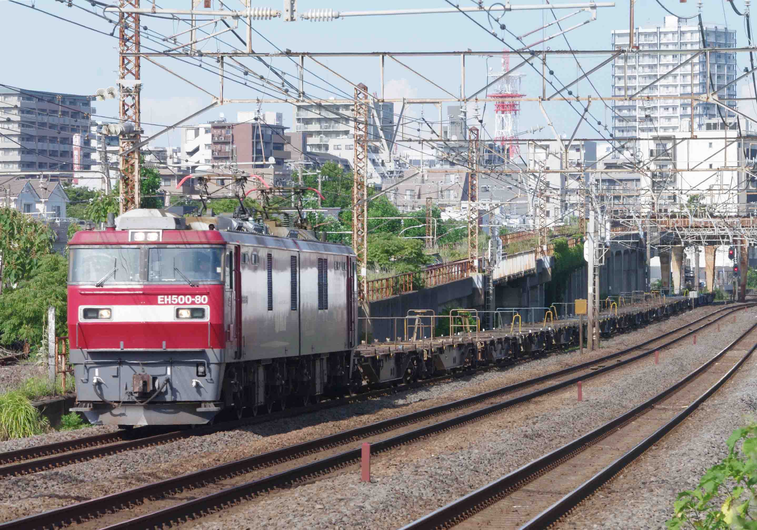 シリウス on Twitter: "7月31日 東海道線 平塚～大磯間で撮影 3075ㇾ EF66-27 号機（7時間以上遅れ） 1097ㇾ EF66-100 2079ㇾ EH500 金太郎 ...