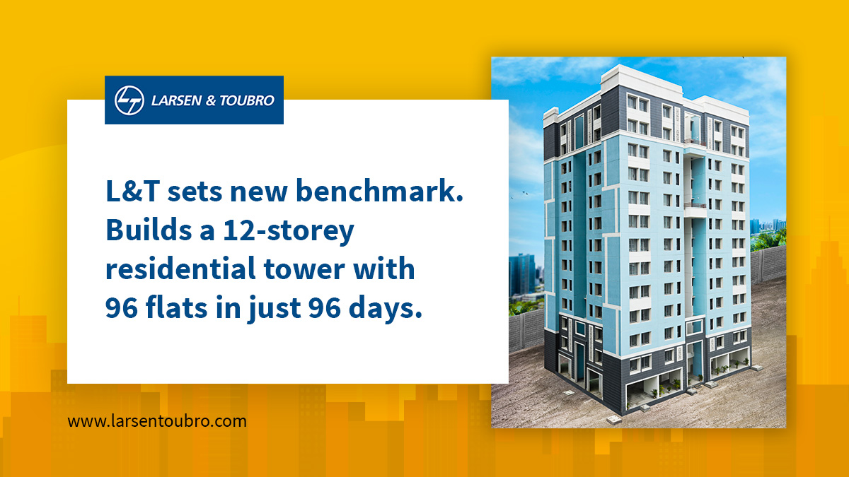 Larsen & Toubro on Twitter: "L&T today announced the achievement of ‘Mission 96’, a plan to ...