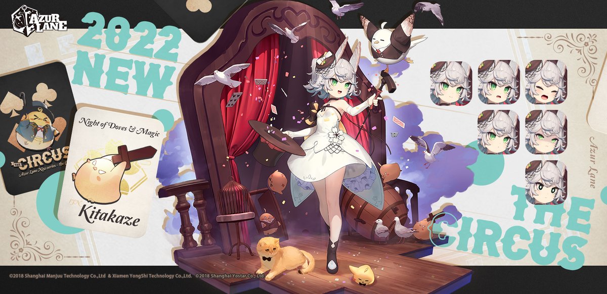 Azur Lane Official on Twitter: " Night of Doves and Magic IJN Kitakaze is changing into her new ...