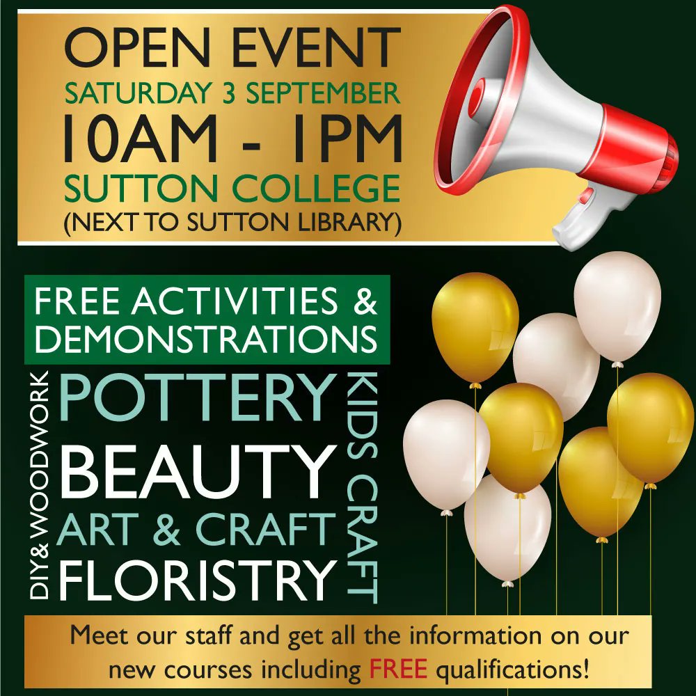 Part-time courses at Sutton College - daytime, evenings and weekends ...