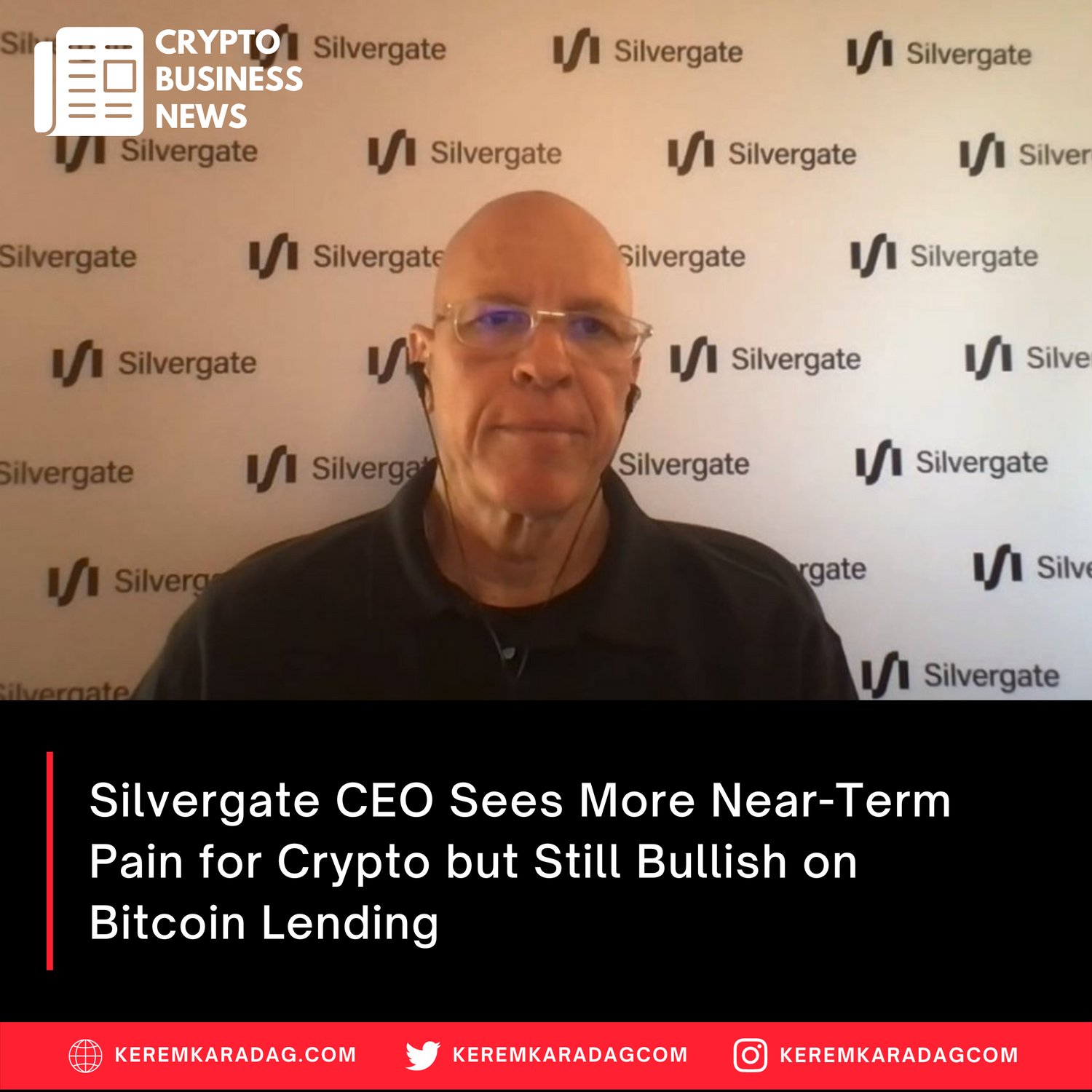 DAILY CRYPTO NEWS on Twitter: "Silvergate CEO Sees More Near-Term Pain for Crypto but Still ...