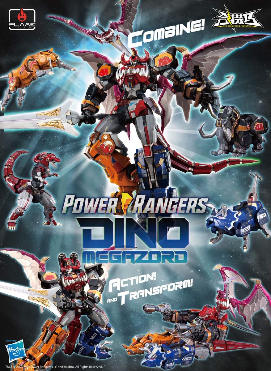 Power Rangers Dino Thunder Megazords Transformation All