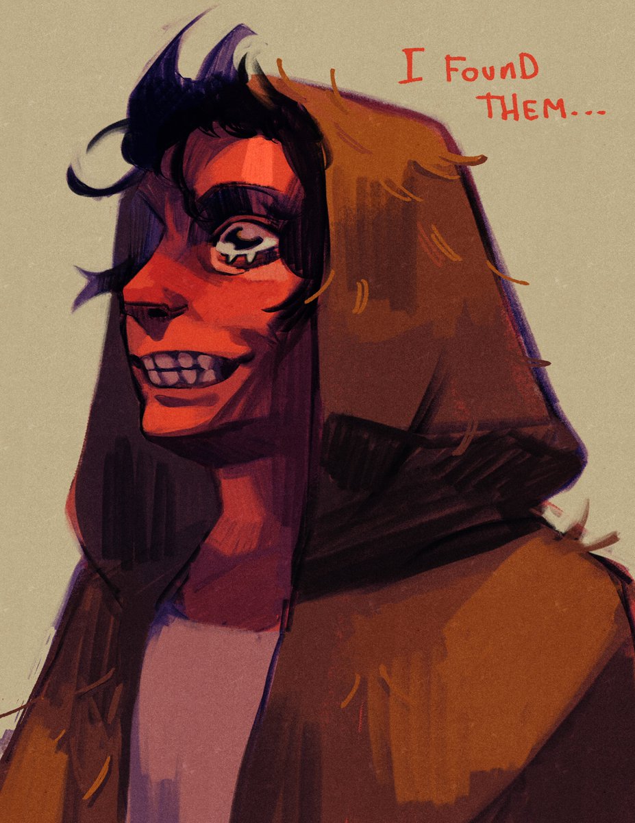 scary ¿ Thousands, talking all day, 」|Pou 🚦commissions open 🏜️のイラスト