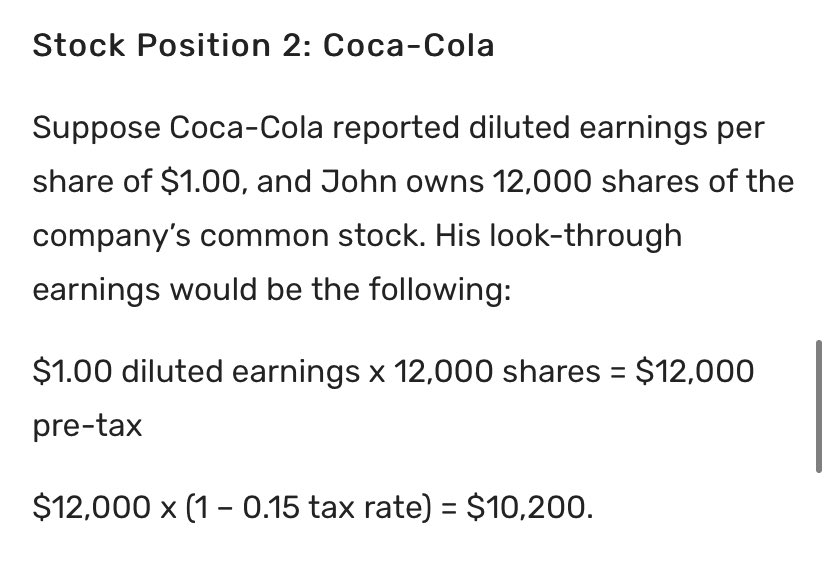 5 Key takeaways from How To Calculate Look- Through Earnings to Better ...