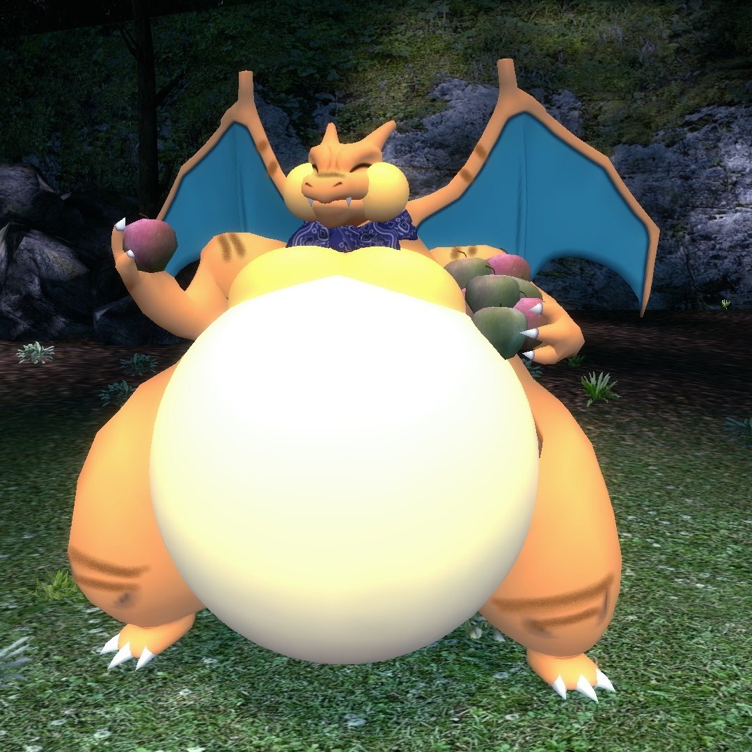 Tucker the Heroic Sumo Charizard on Twitter: "(A surprise gift picture for @apple_charizard, I ...