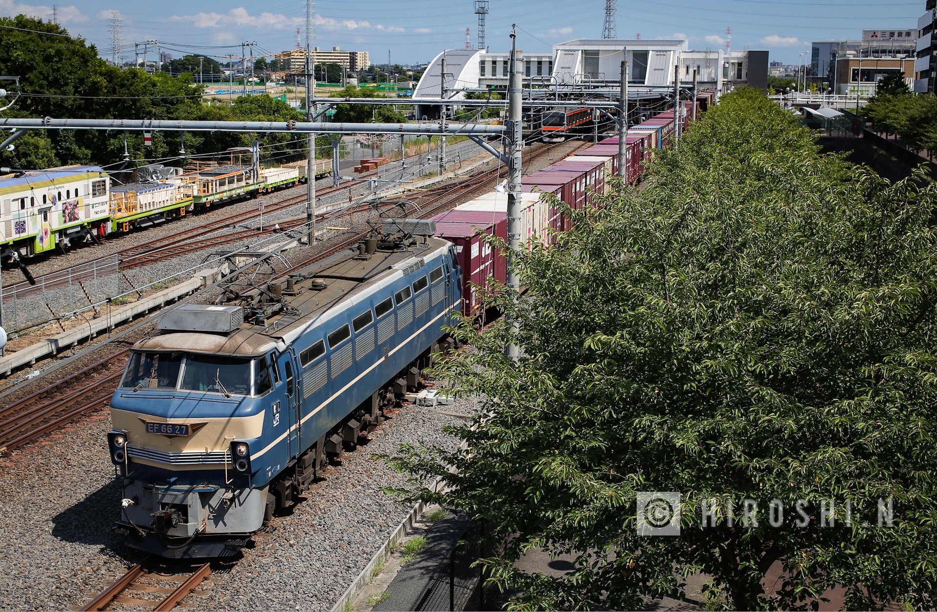 Hiroshi.N ®︎ONE PHOTO🔜S耐もてぎ on Twitter: "2022/7/30 Sat. 武蔵野線 74 EF66 27+コキ 鼻筋を照らす高度60°の夏光線。 見慣れた ...