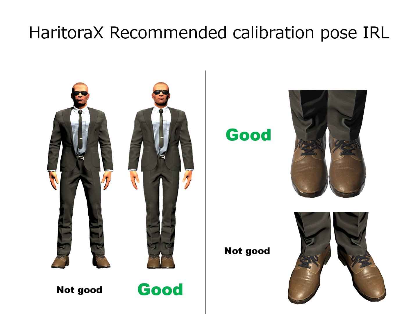 Shiftall Inc. on Twitter: "Please care for your HaritoraX calibration pose IRL for good motion ...